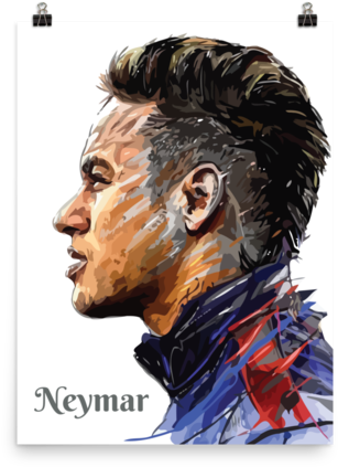 Neymar Poster - Neymar (480x480), Png Download
