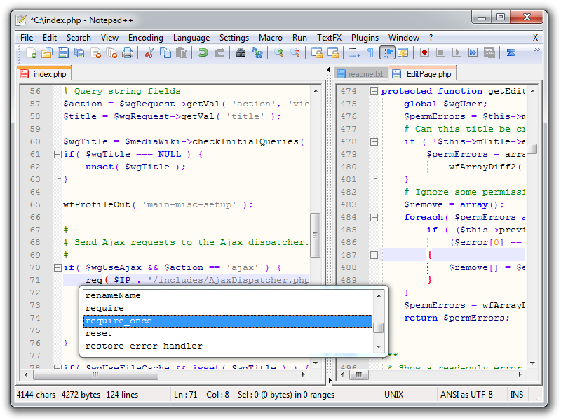 Notepad Plus Plus Window - Notepad++ (800x600), Png Download