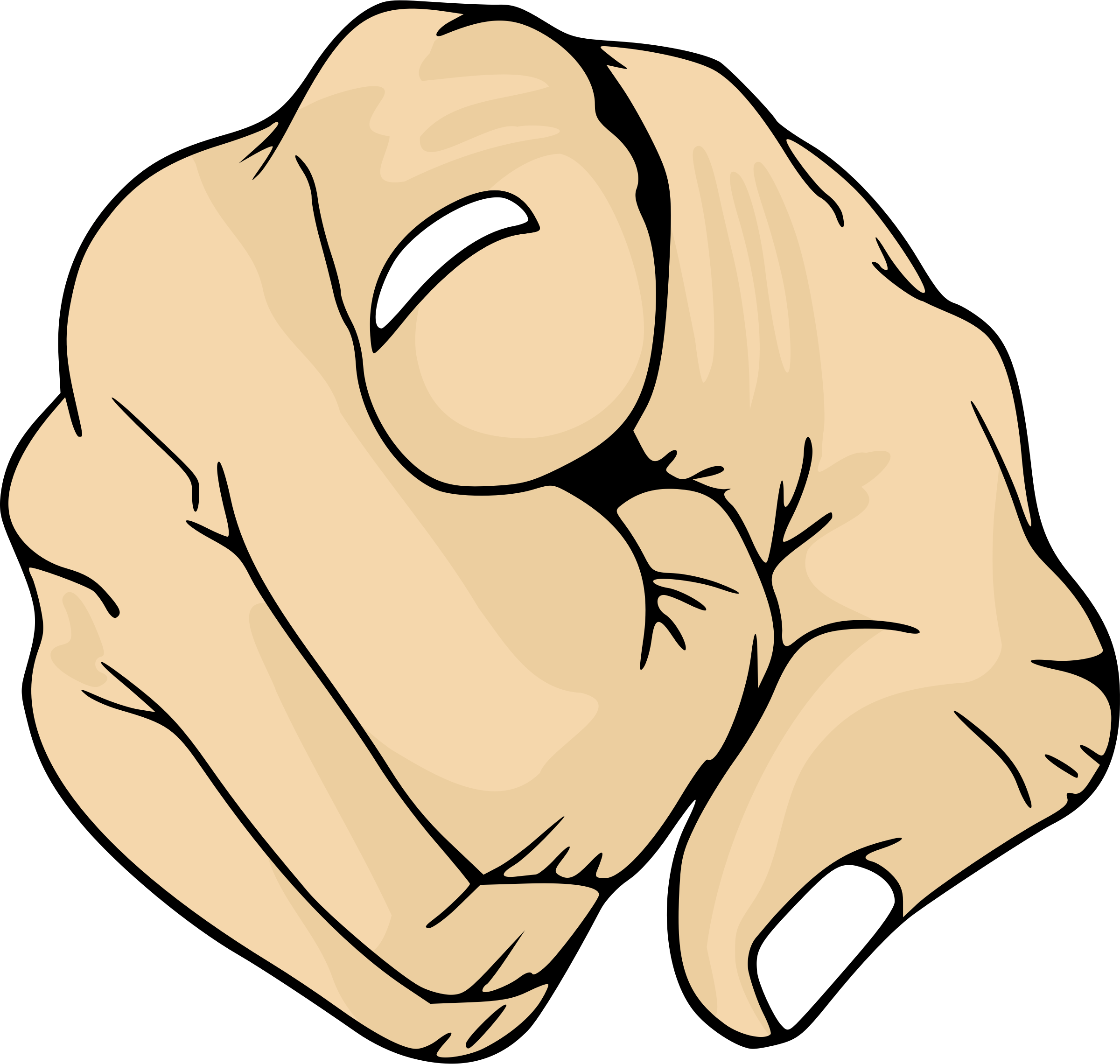 Cartoon Hand Pointing Png