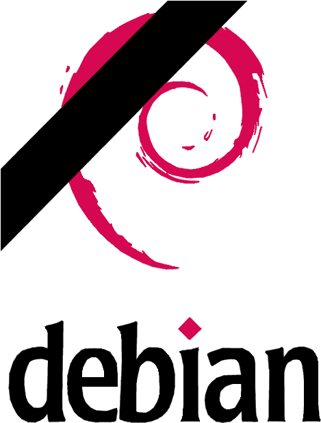 Download Debian Black Ribbon Logo - Debian Gnu/linux | Transparent PNG ...