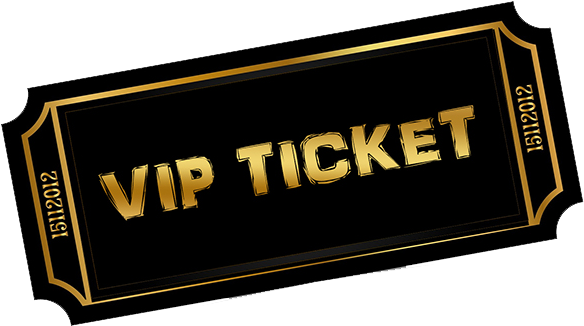 Vip Ticket (600x347), Png Download