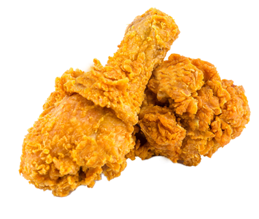 Menu Logo - Fried Chicken White Background (450x323), Png Download