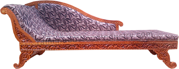 920065021 - Kerala Wood Diwan Cot (600x232), Png Download