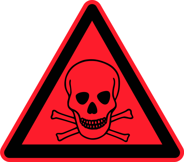 Skullwarning - Danger - Toxic Symbol (600x528), Png Download