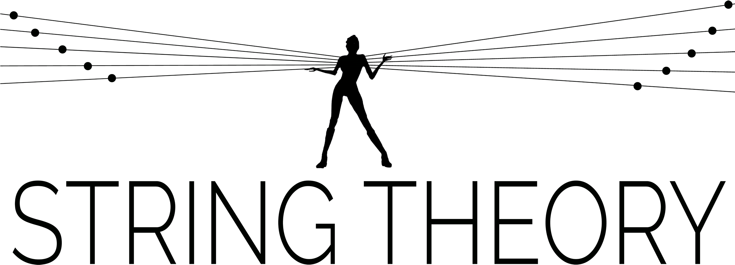 String Theory Productions Logo - Silhouette (2500x1088), Png Download