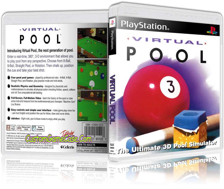 Virtual Pool - Virtual Pool Playstation Ps1 (800x631), Png Download