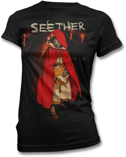 Red Riding Hood T-shirt - Seether Shirt (600x600), Png Download