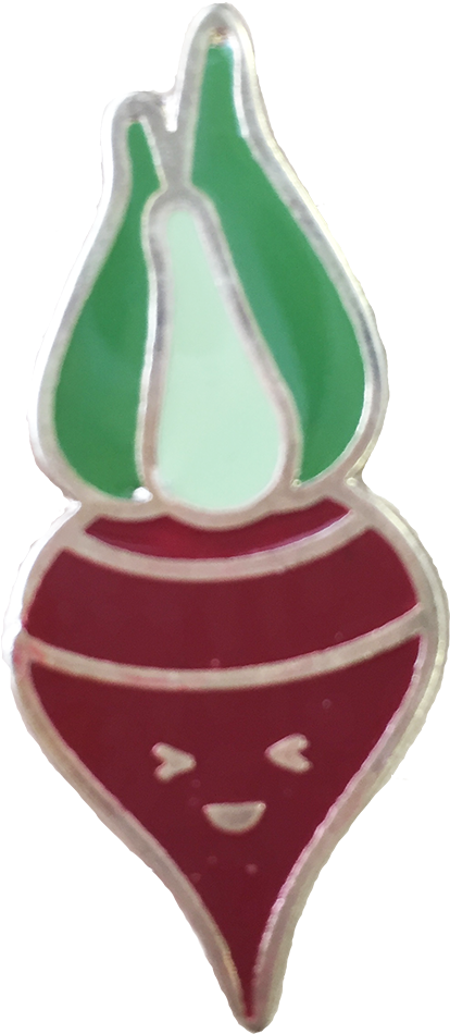 Radish Pin - Strawberry (1200x1053), Png Download