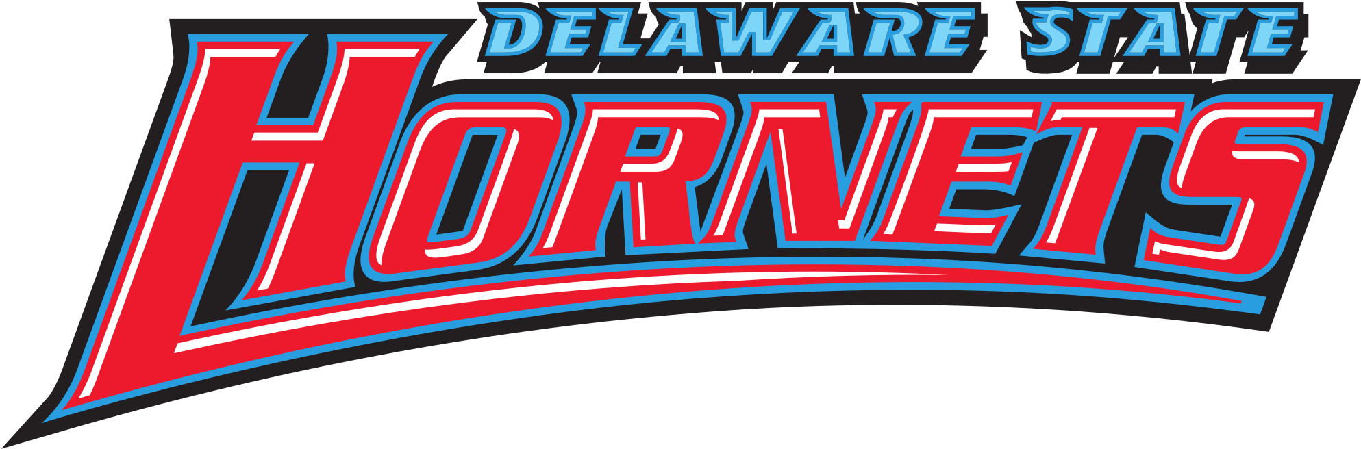 Open - Delaware State University Hornets Logo (2000x676), Png Download
