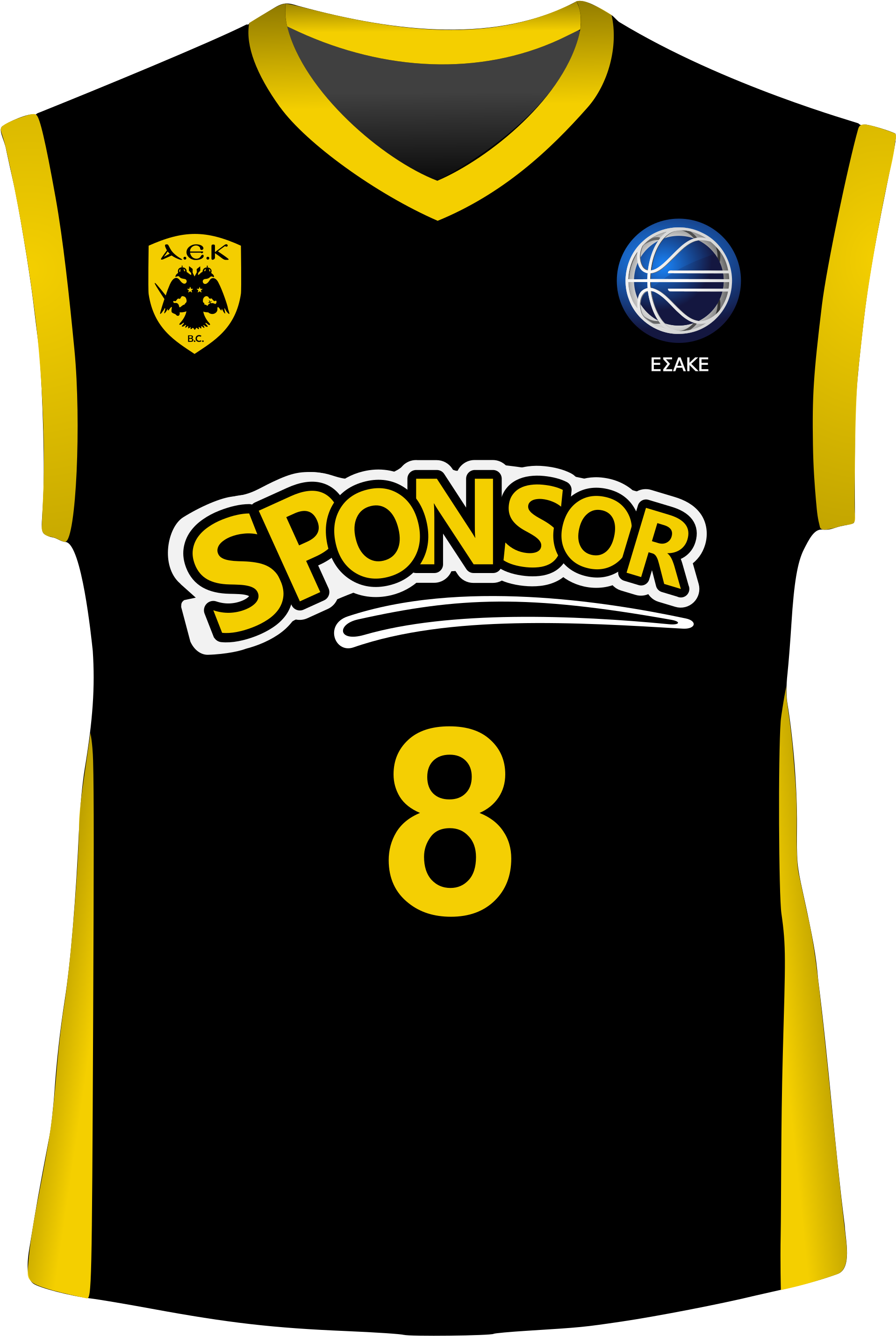 Open - Basketball Jersey Front View (2000x2919), Png Download