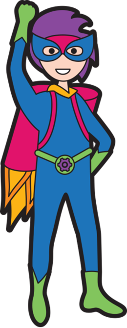 Maths Superhero (260x669), Png Download