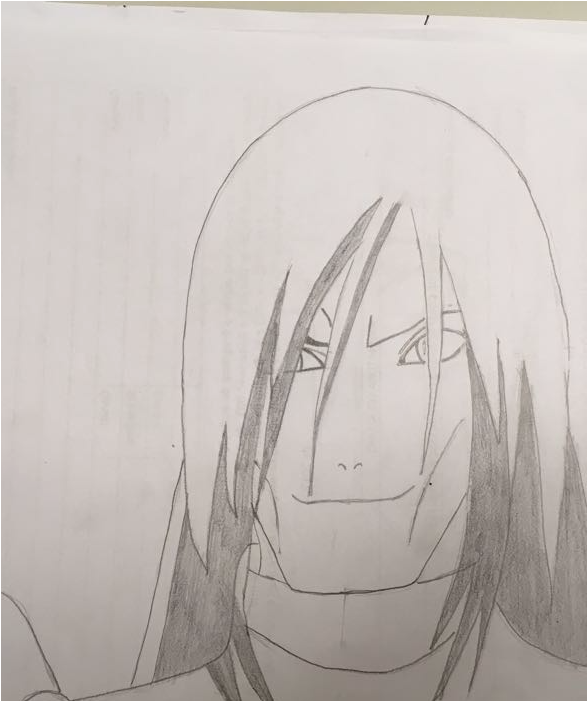 Orochimaru - Sketch (768x700), Png Download