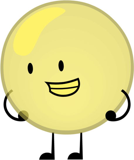 Golden Bubble - Bfdi Bubble Gum (491x544), Png Download