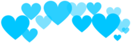 Bluehearts Love Hearts Macbookheart Filter Snapchat - Blue Hearts On ...