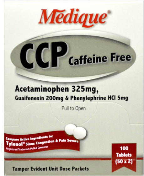 Ccp Cold, Cough, Flu, Pain & Fever Relief, Caffeine - Ccp Caffeine Free ...
