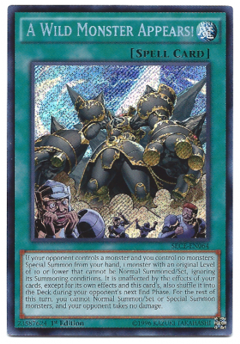 A Wild Monster Appears Yugioh Card Sece-en064 1st Edition (500x500 ...