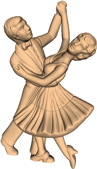 Dancing Couple 3d Model (890x640), Png Download