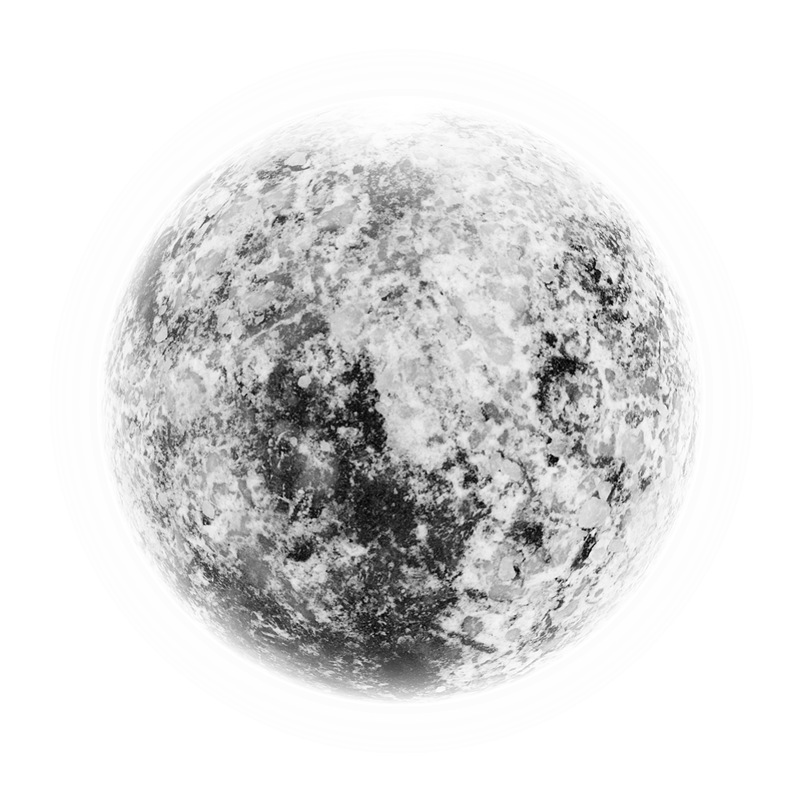 A Glowing Frozen Planet - Ice Planet Transparent Background (864x864 ...