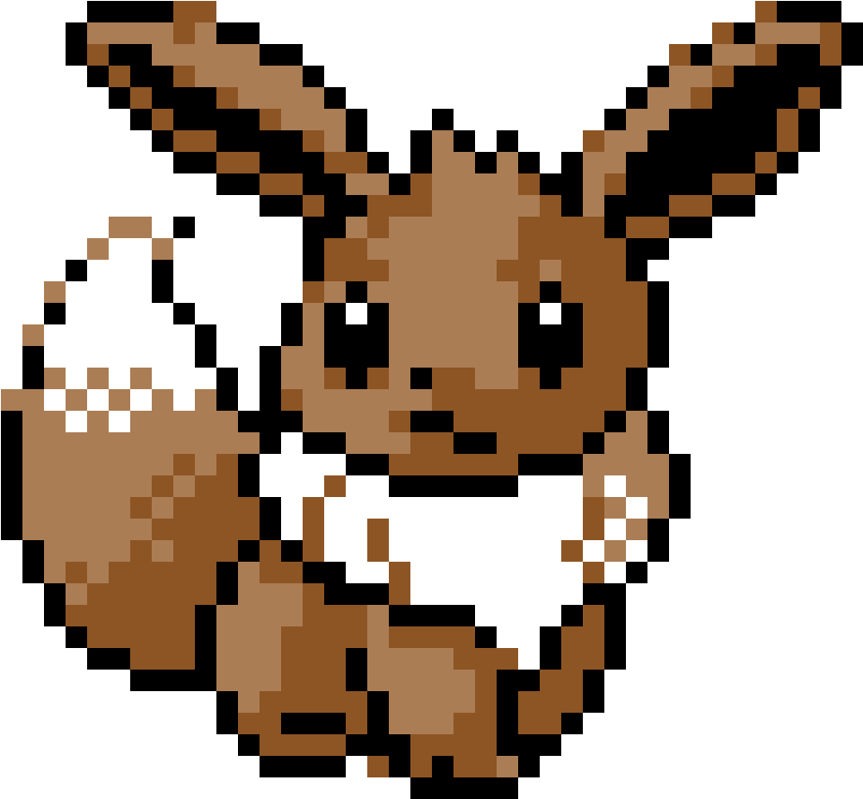 Download Eevee - Eevee Pixel Art Pokemon | Transparent PNG Download ...