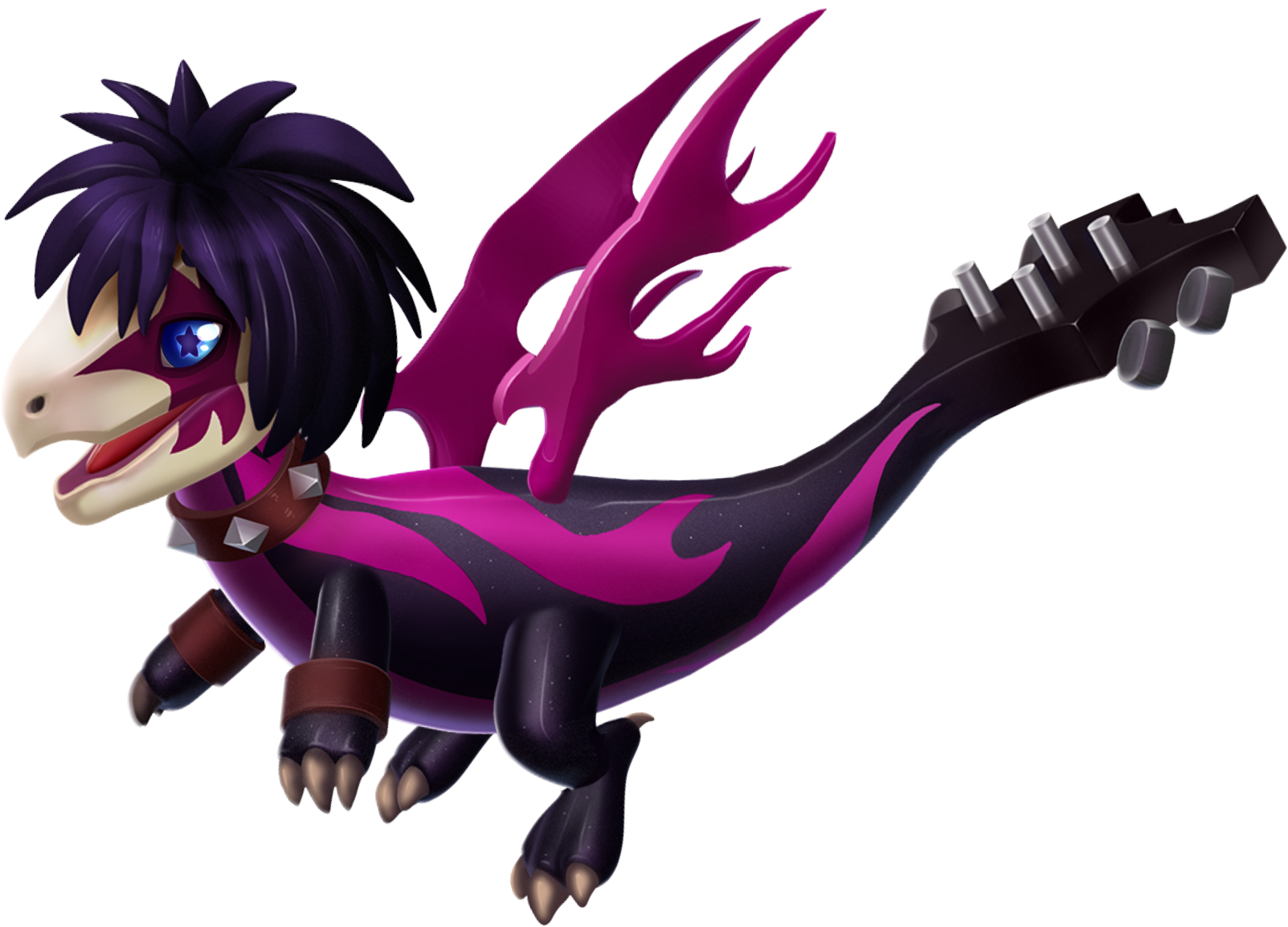 Rocker Dragon - Dragon (1603x1154), Png Download