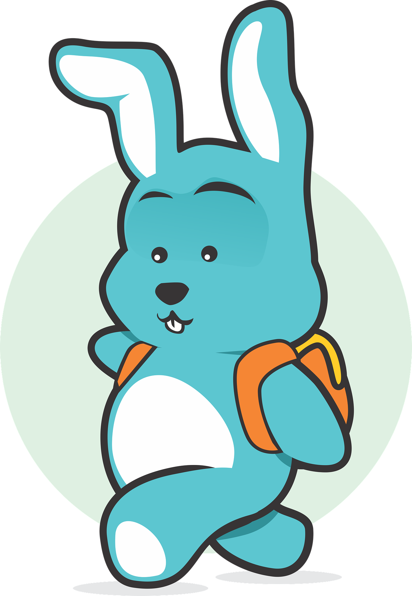 Download Blue Bunny - กระต่าย เดิน การ์ตูน Png | Transparent PNG ...