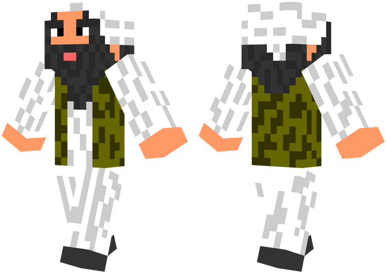 Osama Bin Laden - Minecraft Osama Bin Laden Skin (804x576), Png Download
