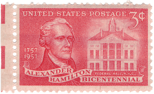 Scott - Alexander Hamilton Postage Stamp (531x320), Png Download