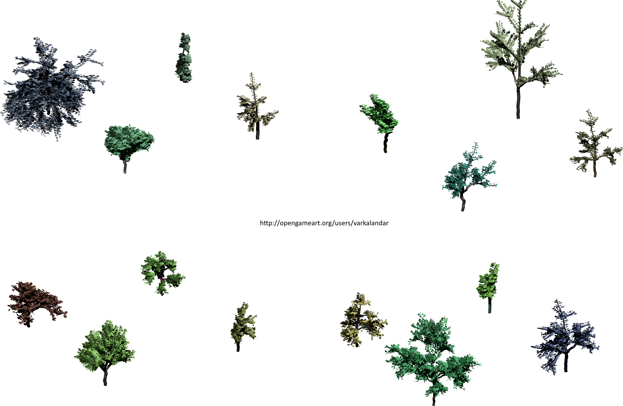 Hjm Small Trees 2 Alpha - Palm Tree (2400x1600), Png Download