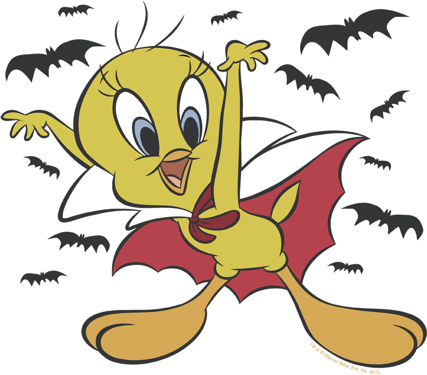 Looney Tunes Vampire Tweety Men's Tall Fit T-shirt - Vampire Tweety ...