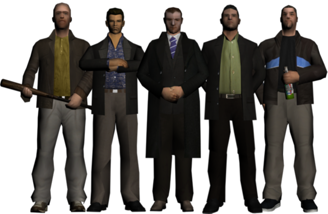 Image - Gta Sa Mafia Skins (673x438), Png Download