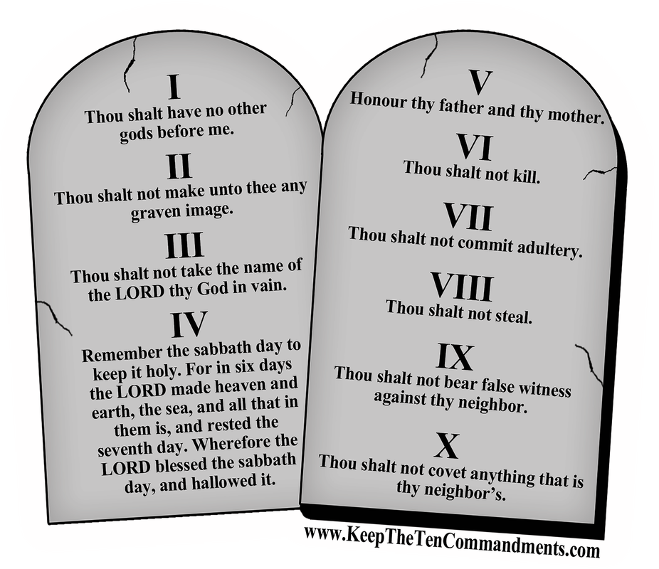 Christian School Locker Magnets - Ten Commandments Png (926x800), Png ...