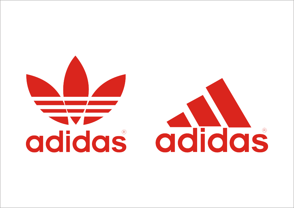 Red Adidas Logo Png (962x683), Png Download