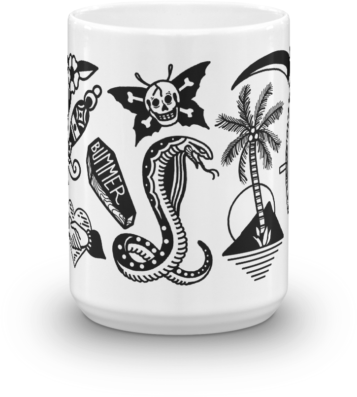 Load Image Into Gallery Viewer, Tattoo Flash Coffee - Flash (1000x1000 ...