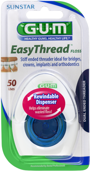 Gum® Easythread™ Floss - Gum Easythread Floss 50 Uses ( Pack Of 6 ...