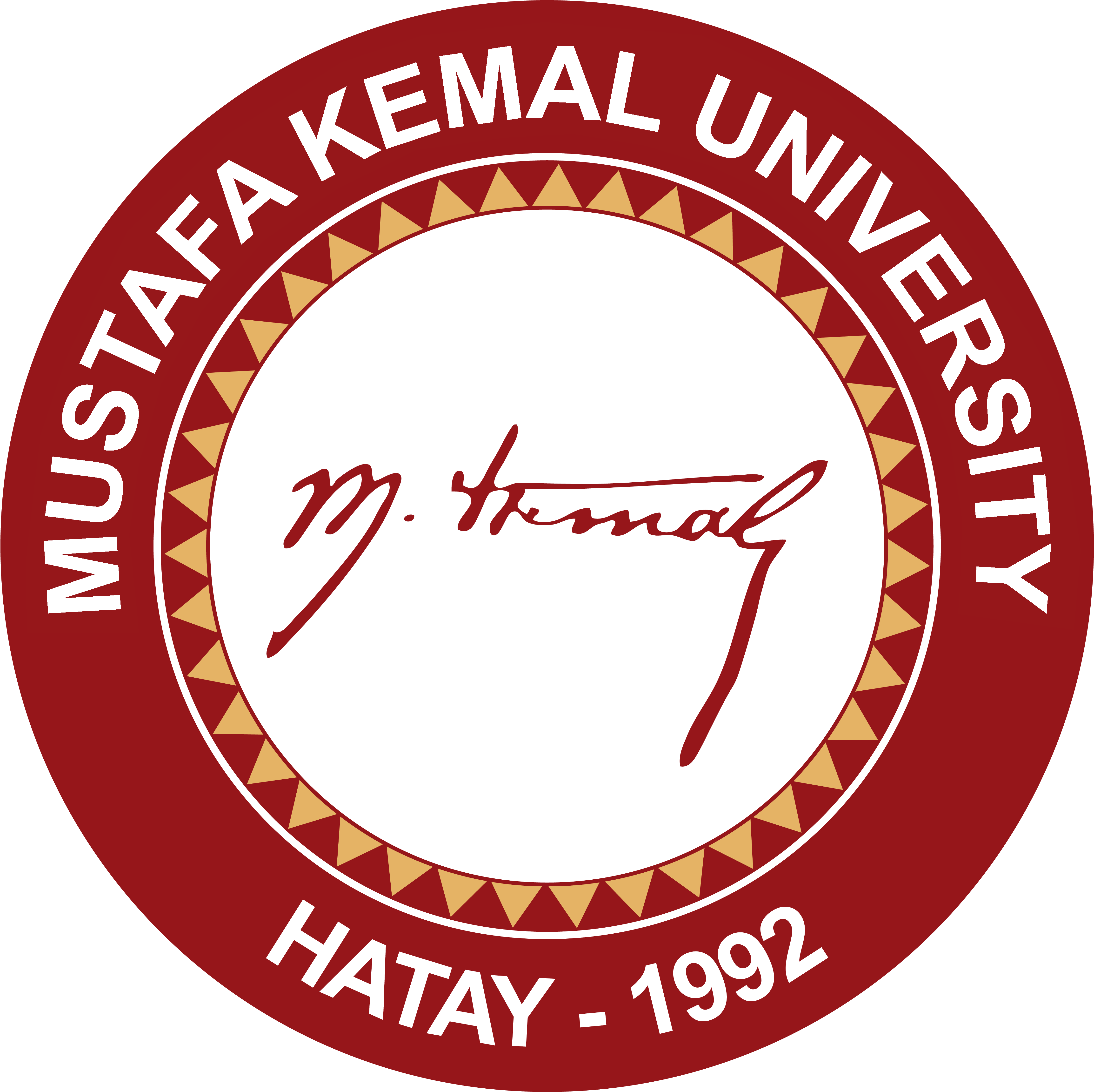 Mku Logo En 1 - Mustafa Kemal University (5906x5960), Png Download