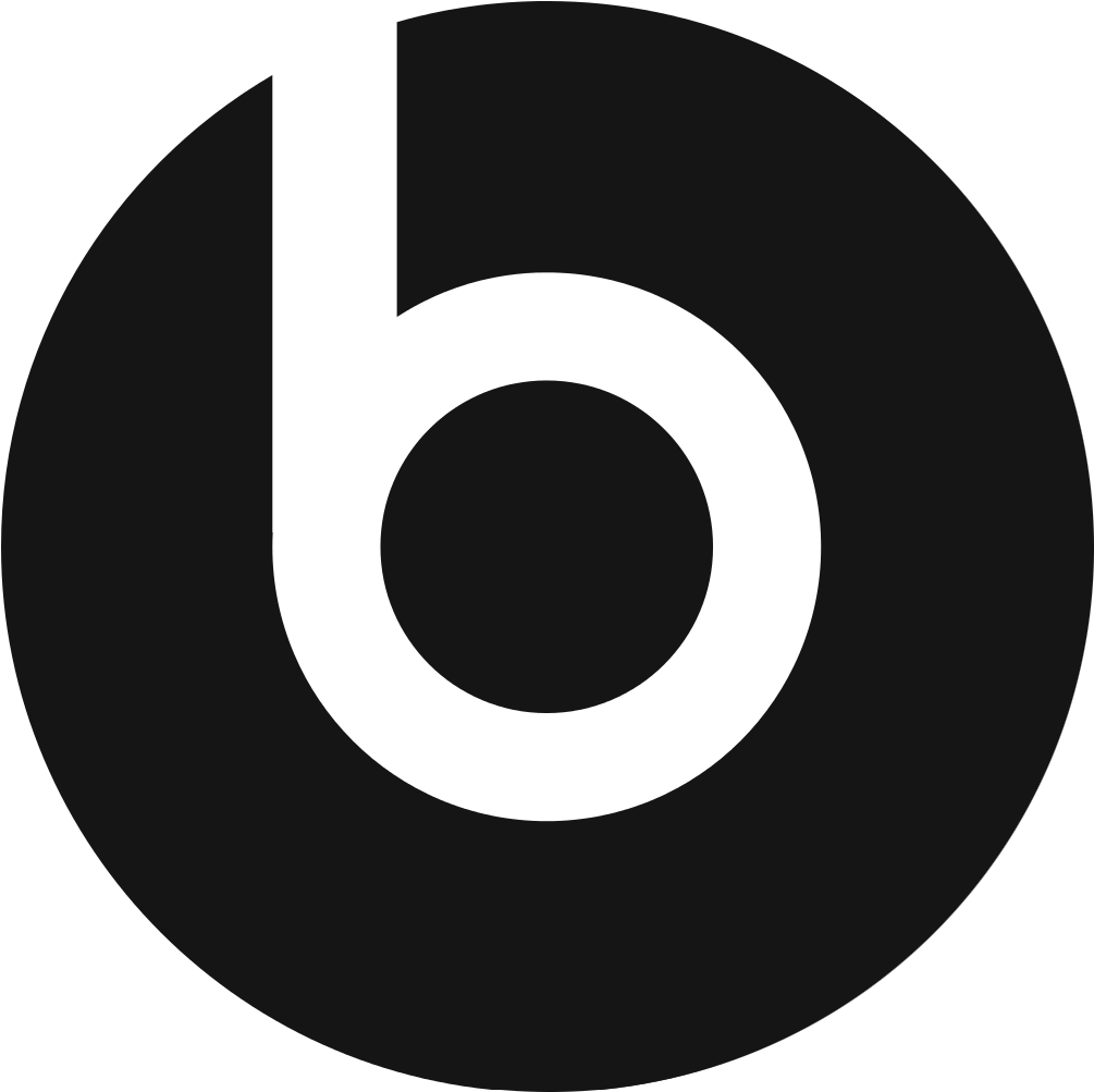 Beats Logo Black Png (1008x1052), Png Download