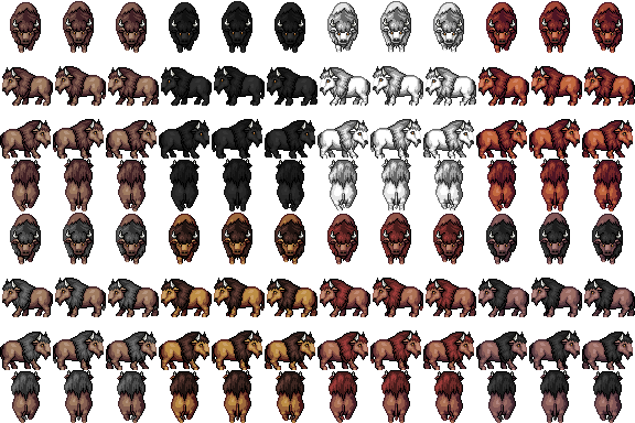 [ Img] - Rpg Maker Animal Sprite (576x384), Png Download