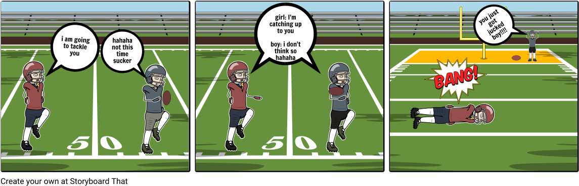 Wesley's Touchdown - Comics (1164x385), Png Download