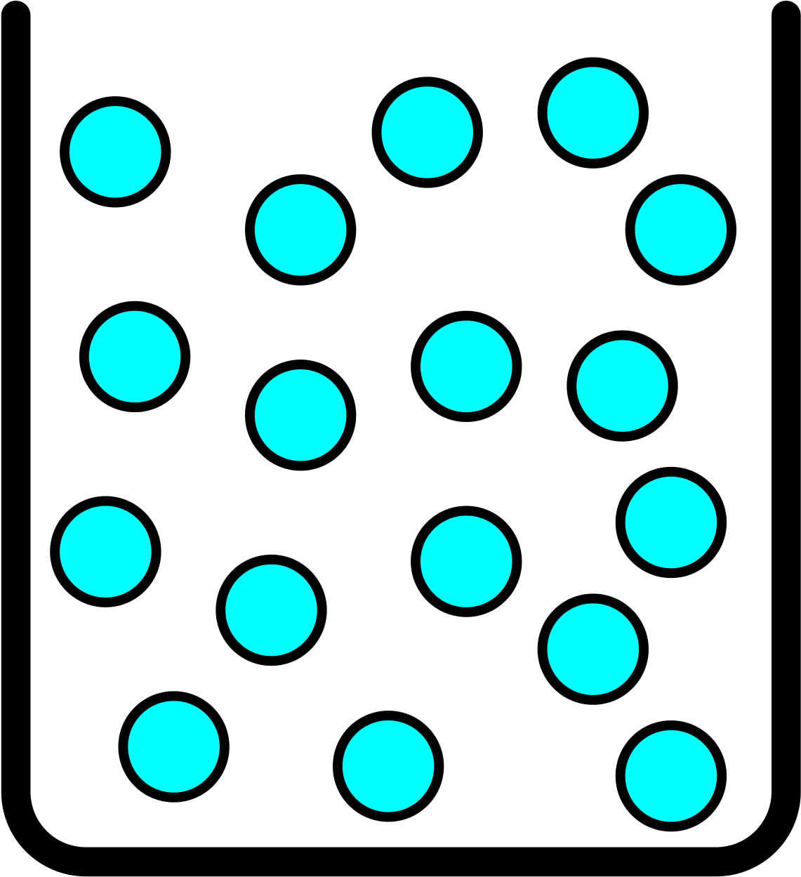 Particle Clipart Fluid - Liquid Particles In Beaker (768x768), Png Download