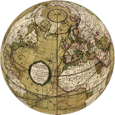 World Globe - Historical Globe (397x397), Png Download