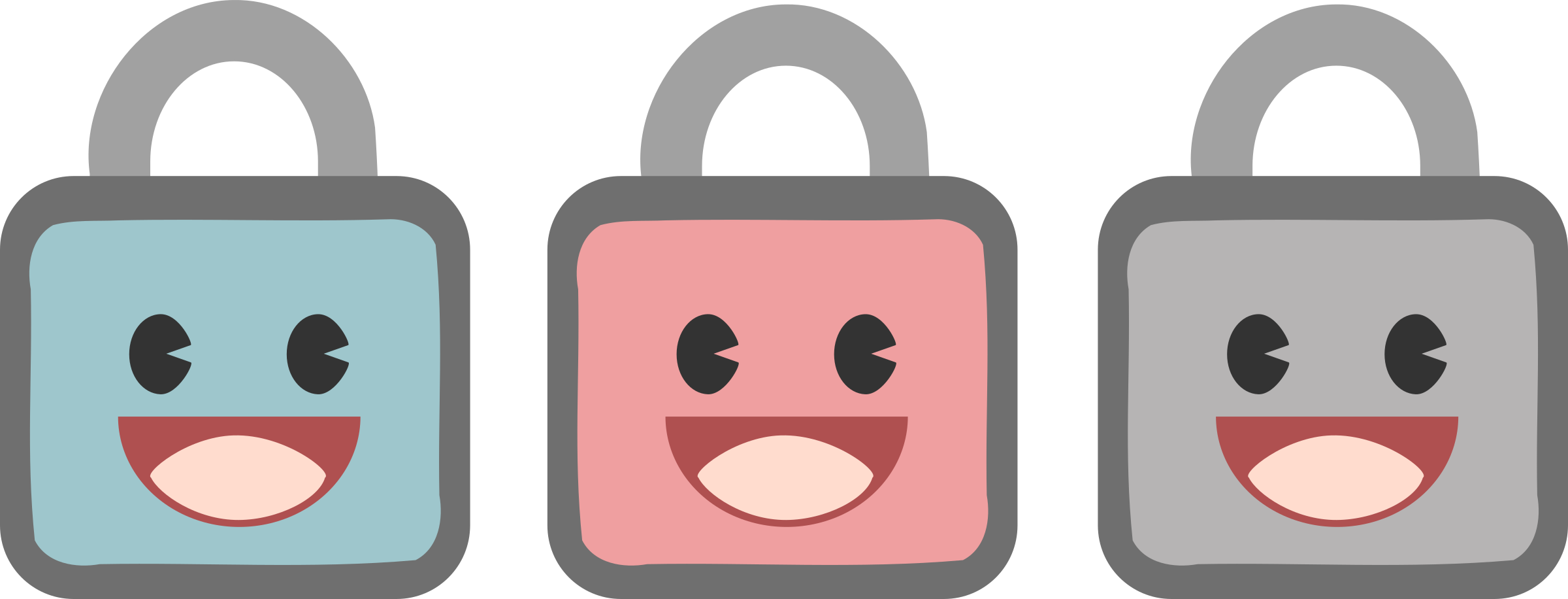 This Free Icons Png Design Of Cute Lock Icons (2400x916), Png Download