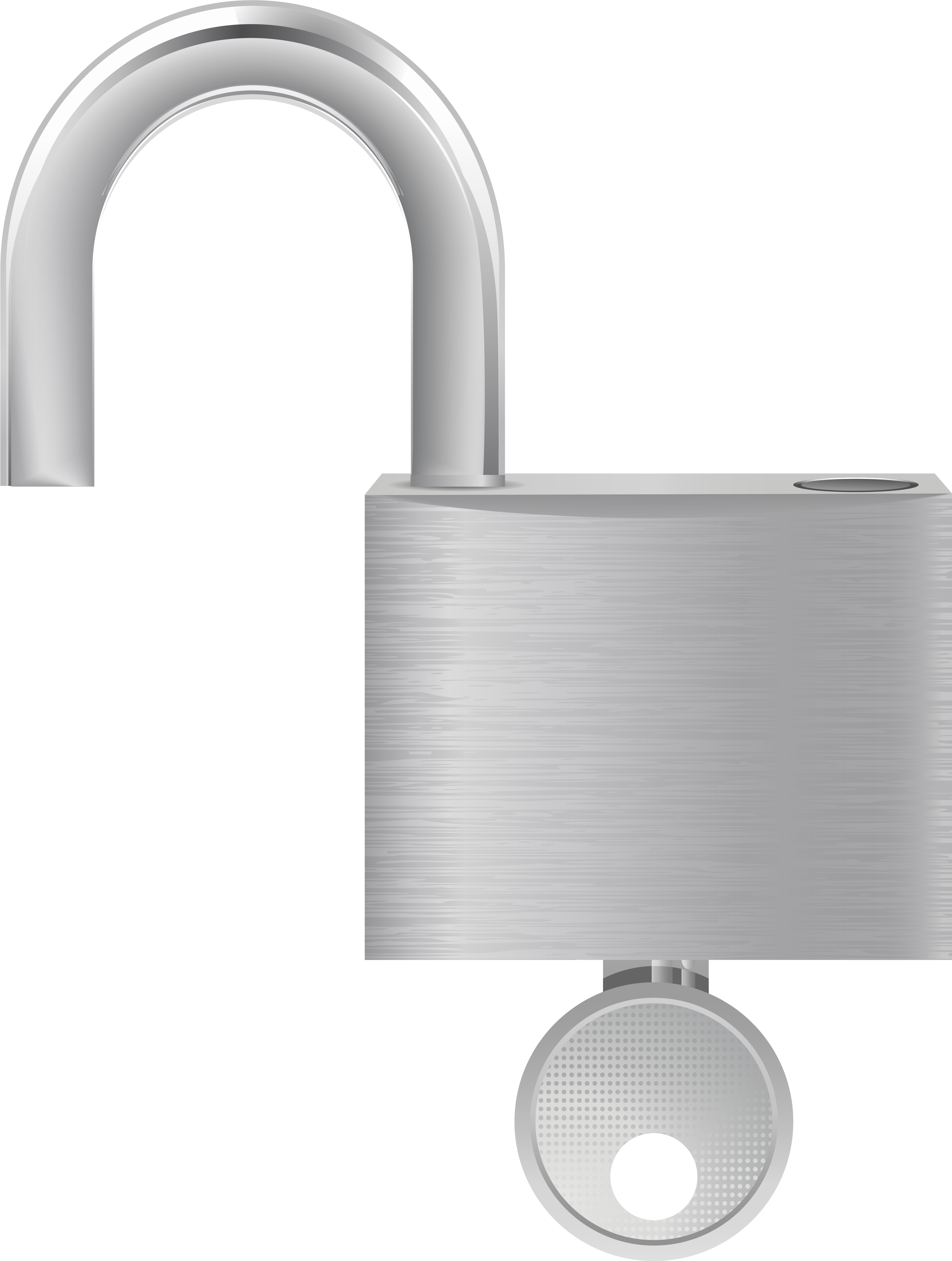 Open Lock Png Clip Art - Open Lock Clipart Png (4556x6035), Png Download