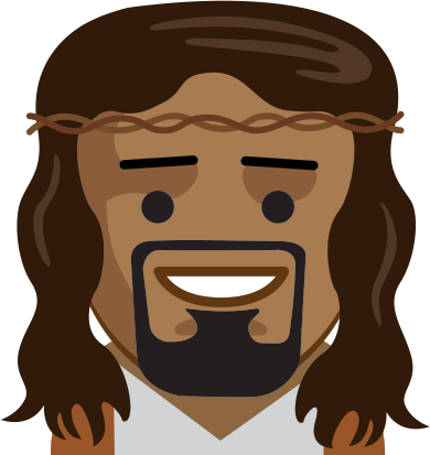 Image For Blackjesus - Jesus Emoji Png (390x413), Png Download