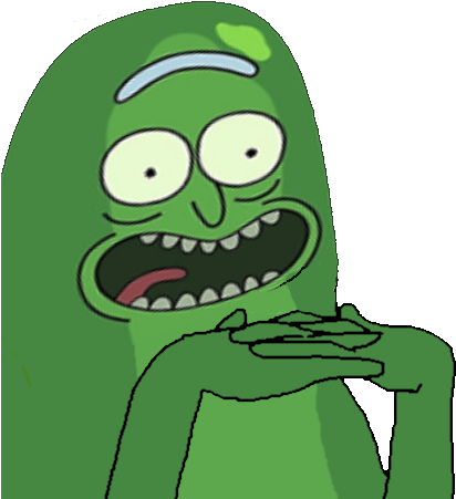 Post - Head Pickle Rick Png (415x485), Png Download
