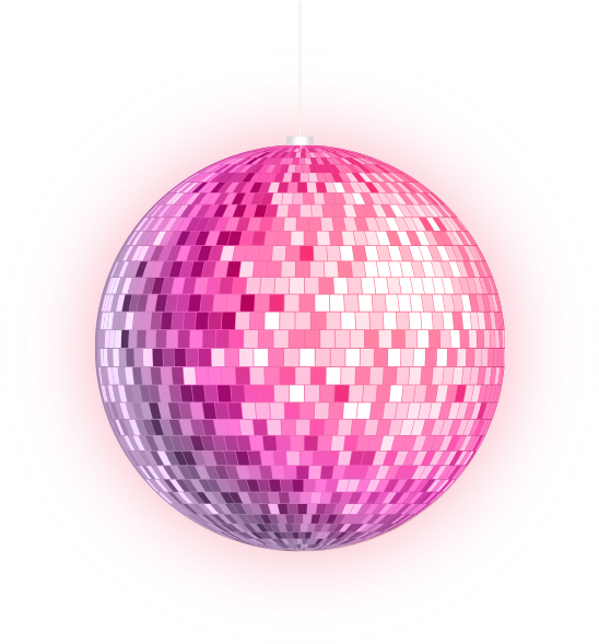 Download Pink Disco Ball Vector | Transparent PNG Download | SeekPNG
