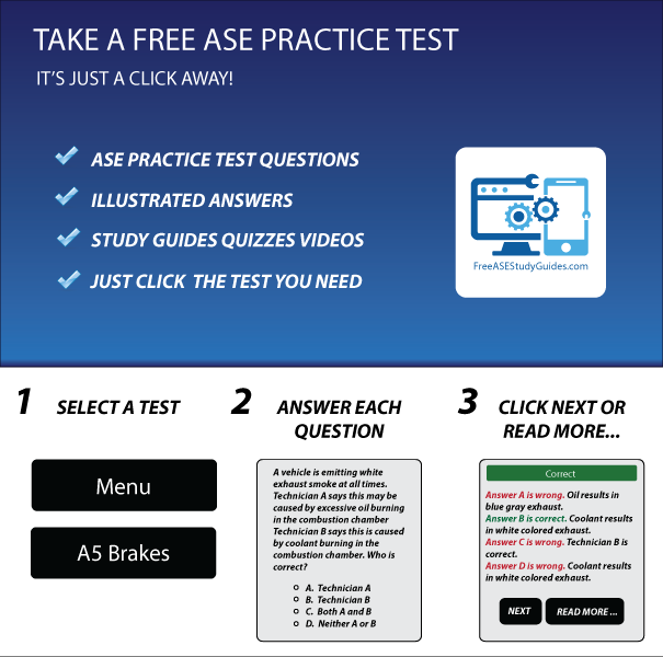 Ase Practice Tests - Automotive Service Excellence (605x600), Png Download
