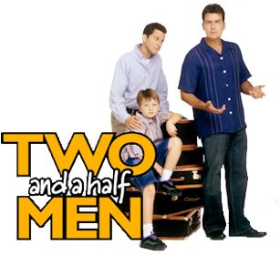 Two And A Half Men - Two And A Half Men Poster (500x281), Png Download