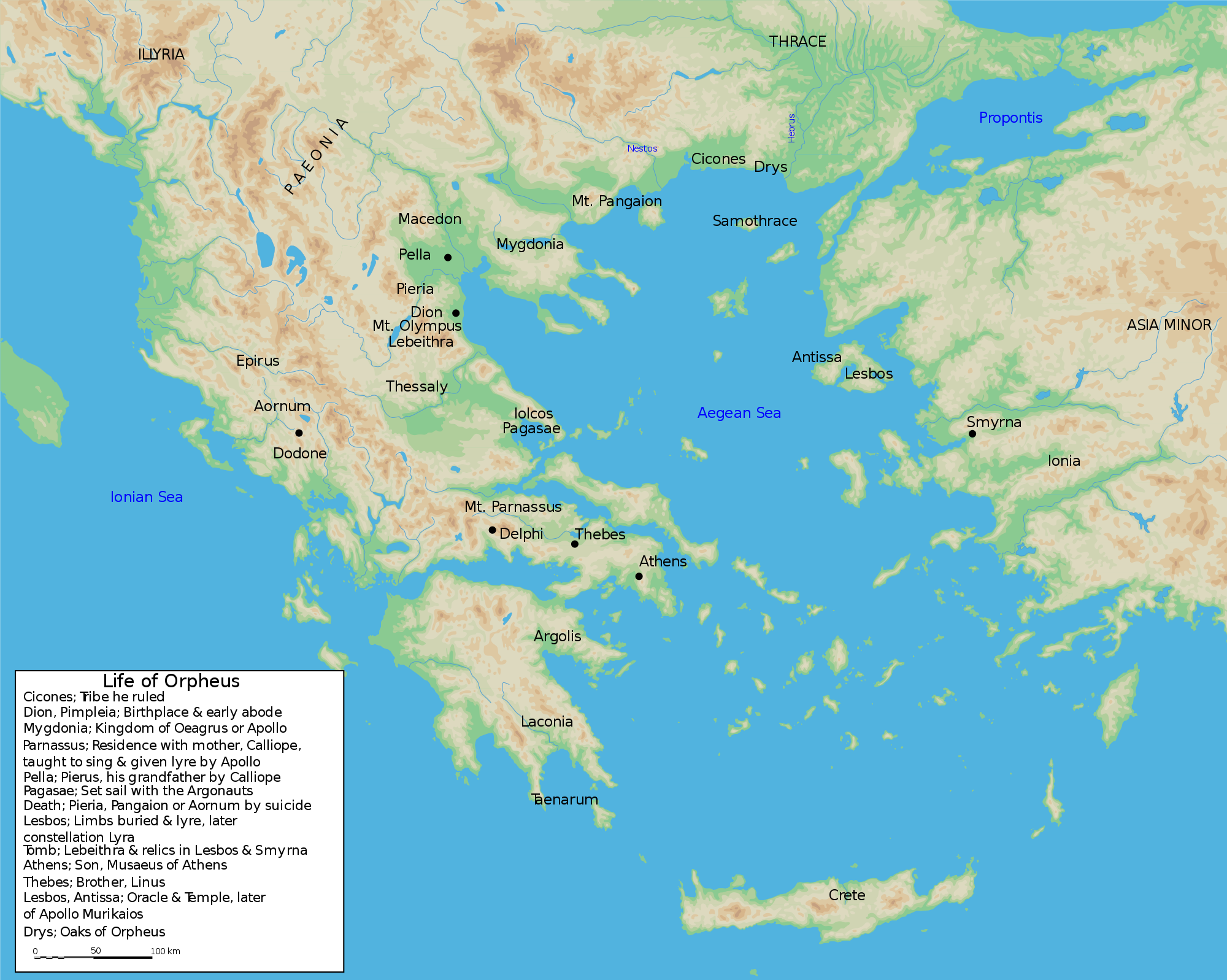 Open - Map Of Ancient Greece Mt Parnassus (2000x1597), Png Download