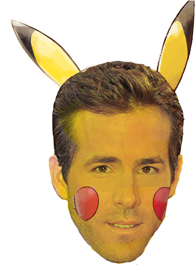 Download Ryan Pikachu Reynolds - Ryan Reynolds Face Mask | Transparent ...