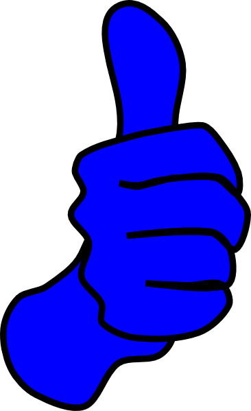 How To Set Use Blue Thumbs Up Svg Vector (366x599), Png Download